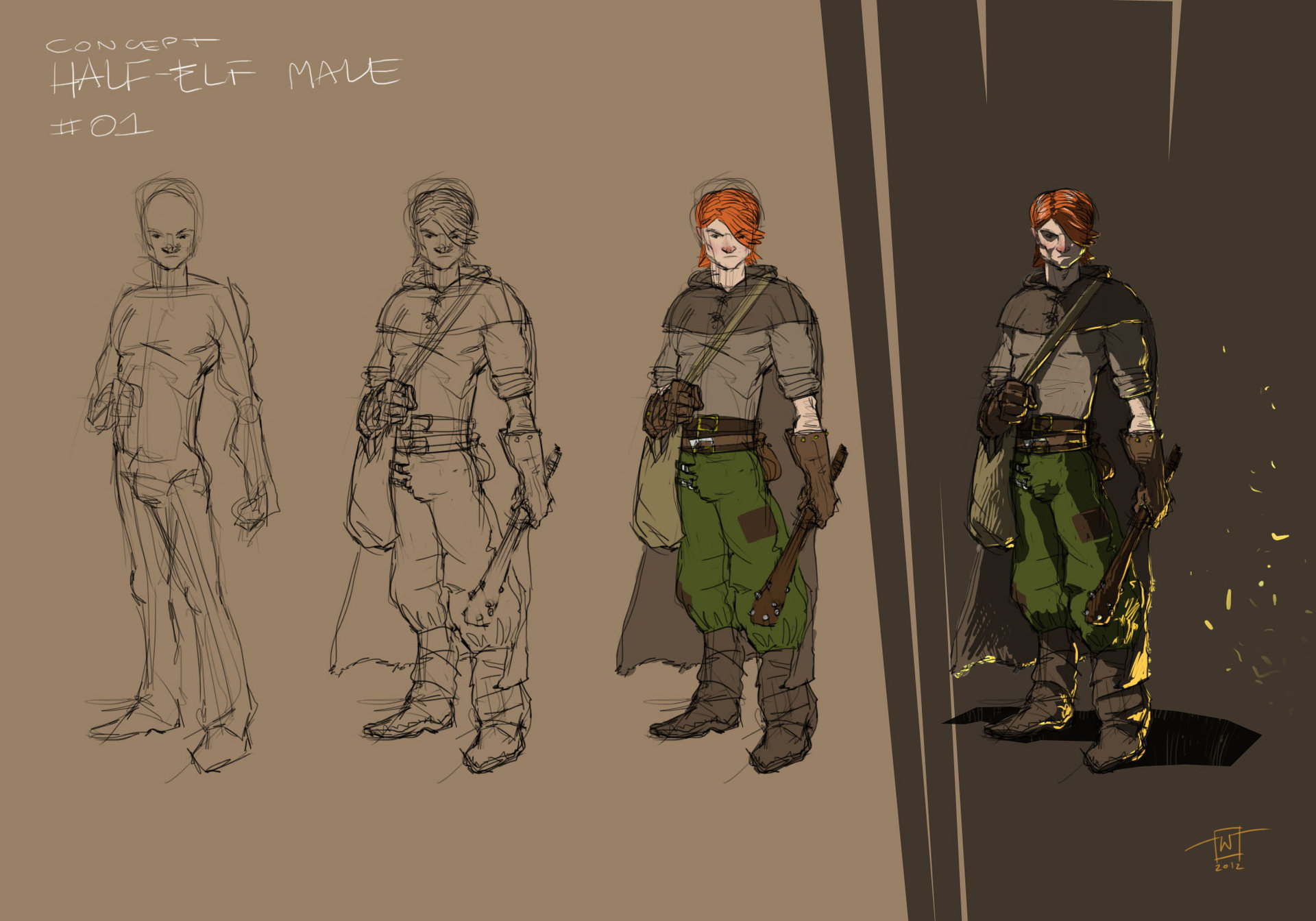 ArtStation - Half-elf Concept Art