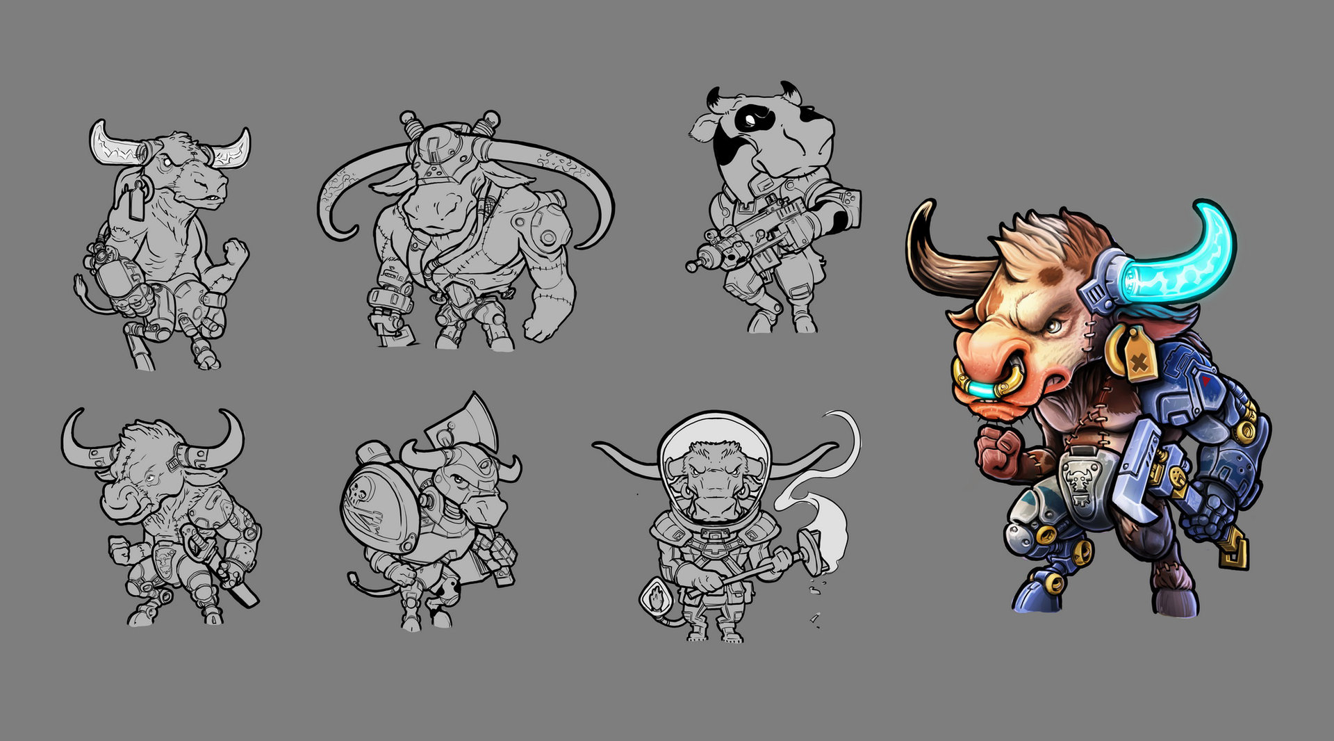 ArtStation - Cow Warrior