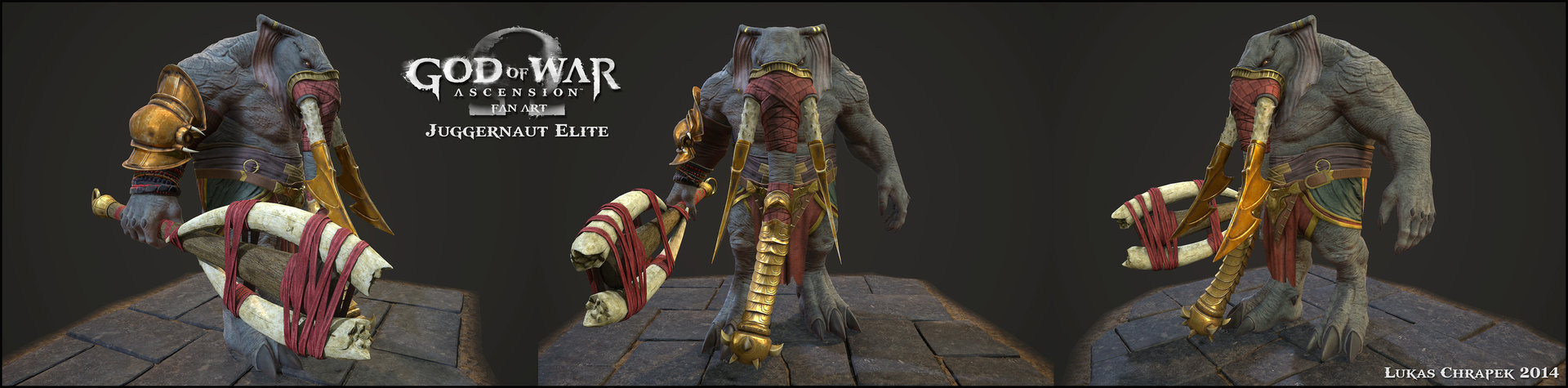 Lukas Chrapek - Juggernaut Elite - God of War Fan Art