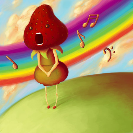 ArtStation - Singing strawberry
