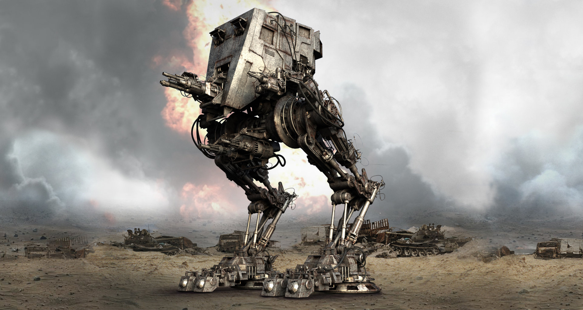 ArtStation - Mech Droid S-245-B is back in town