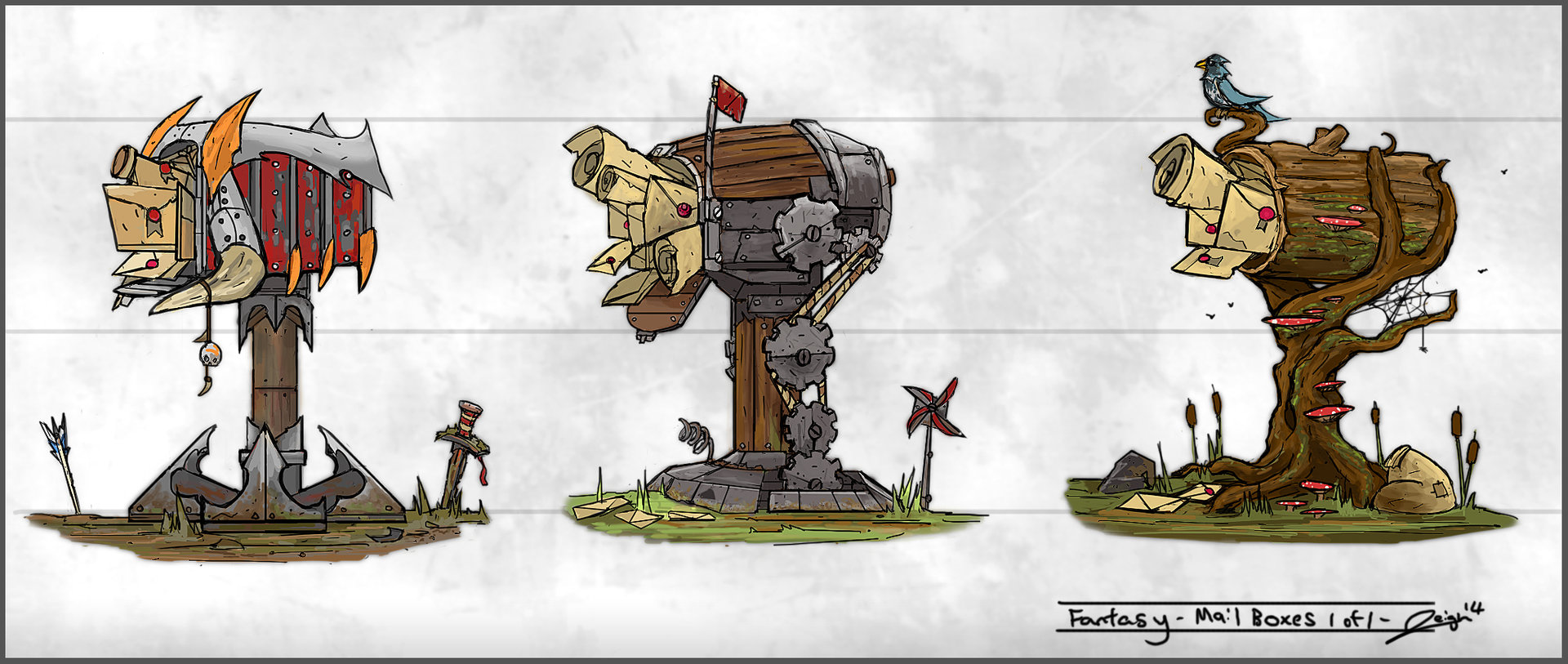 ArtStation - Fantasy Mailboxes, Joerden Leigh