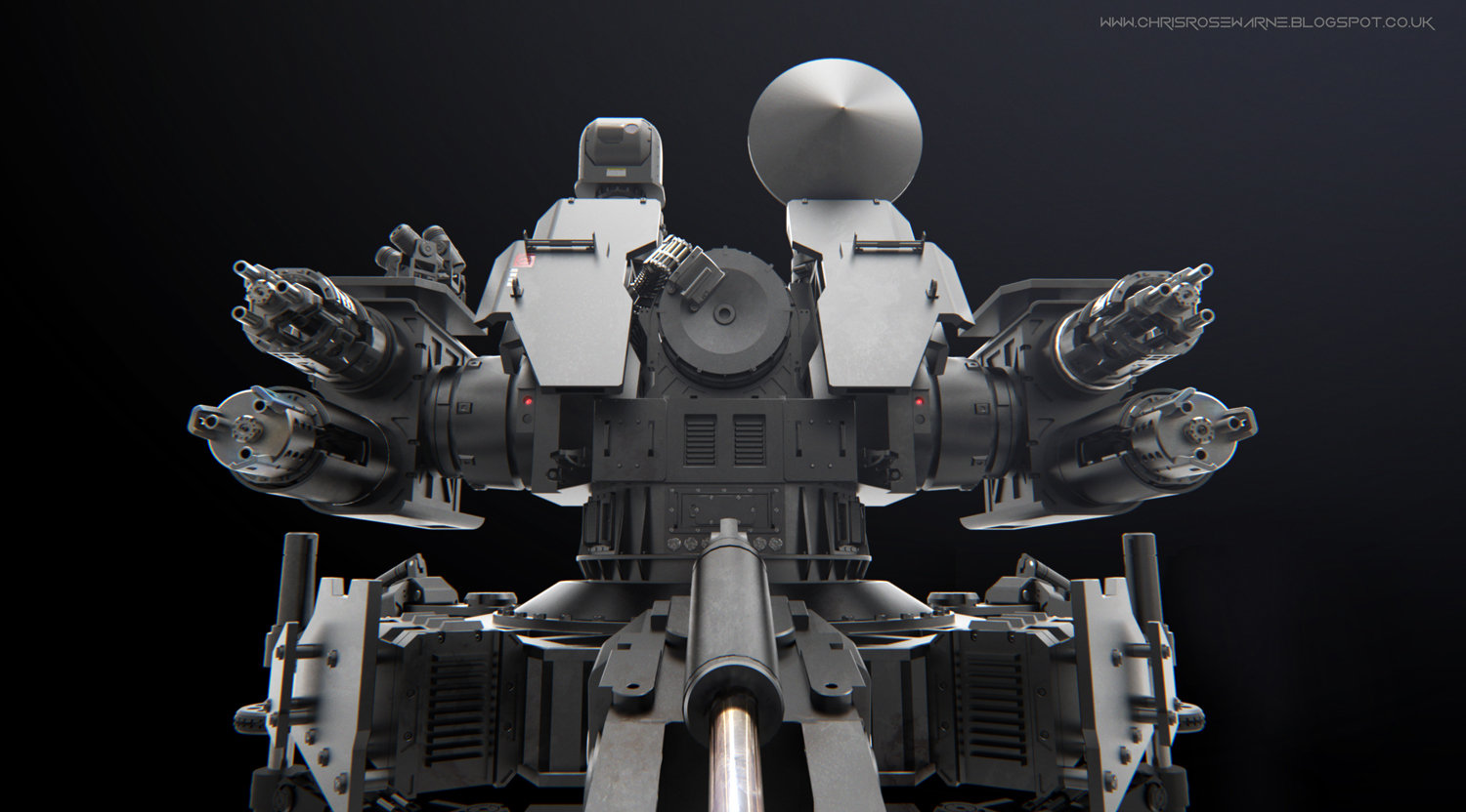 ArtStation - CIWS (close in weapon system) drone