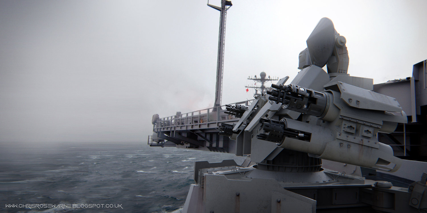 ArtStation - CIWS (close in weapon system) drone