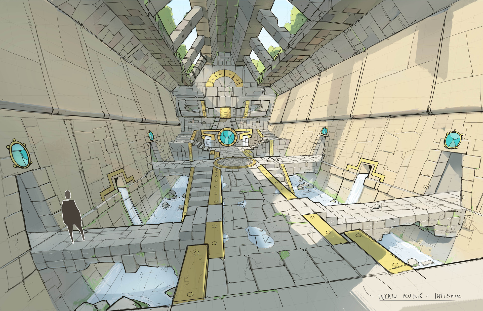 inca temple interior