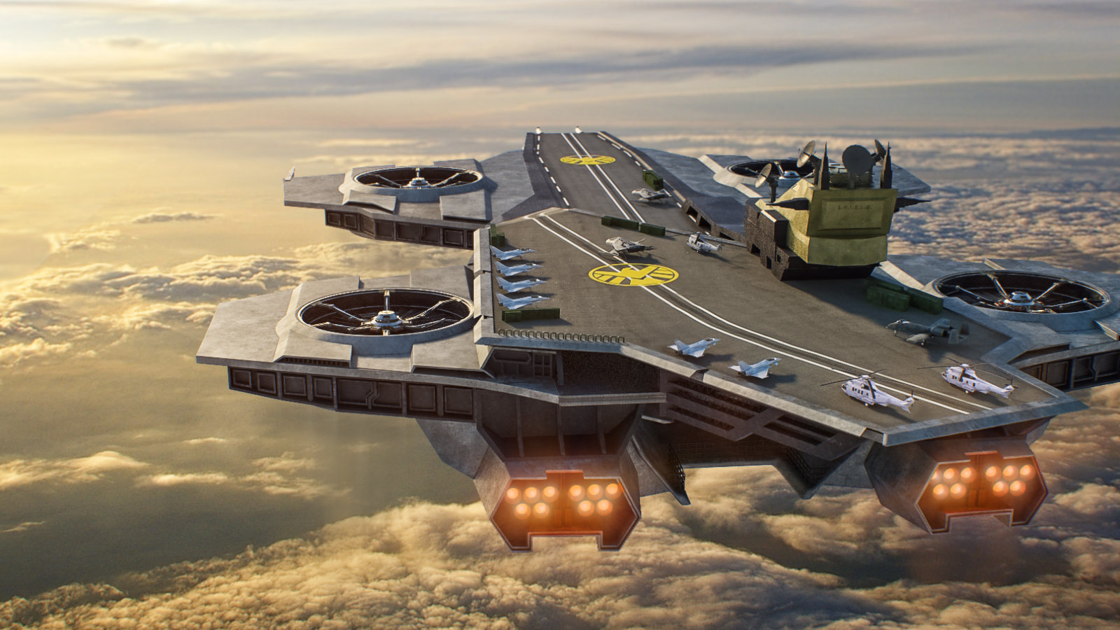 ArtStation - Avengers helicarrier_shot_3