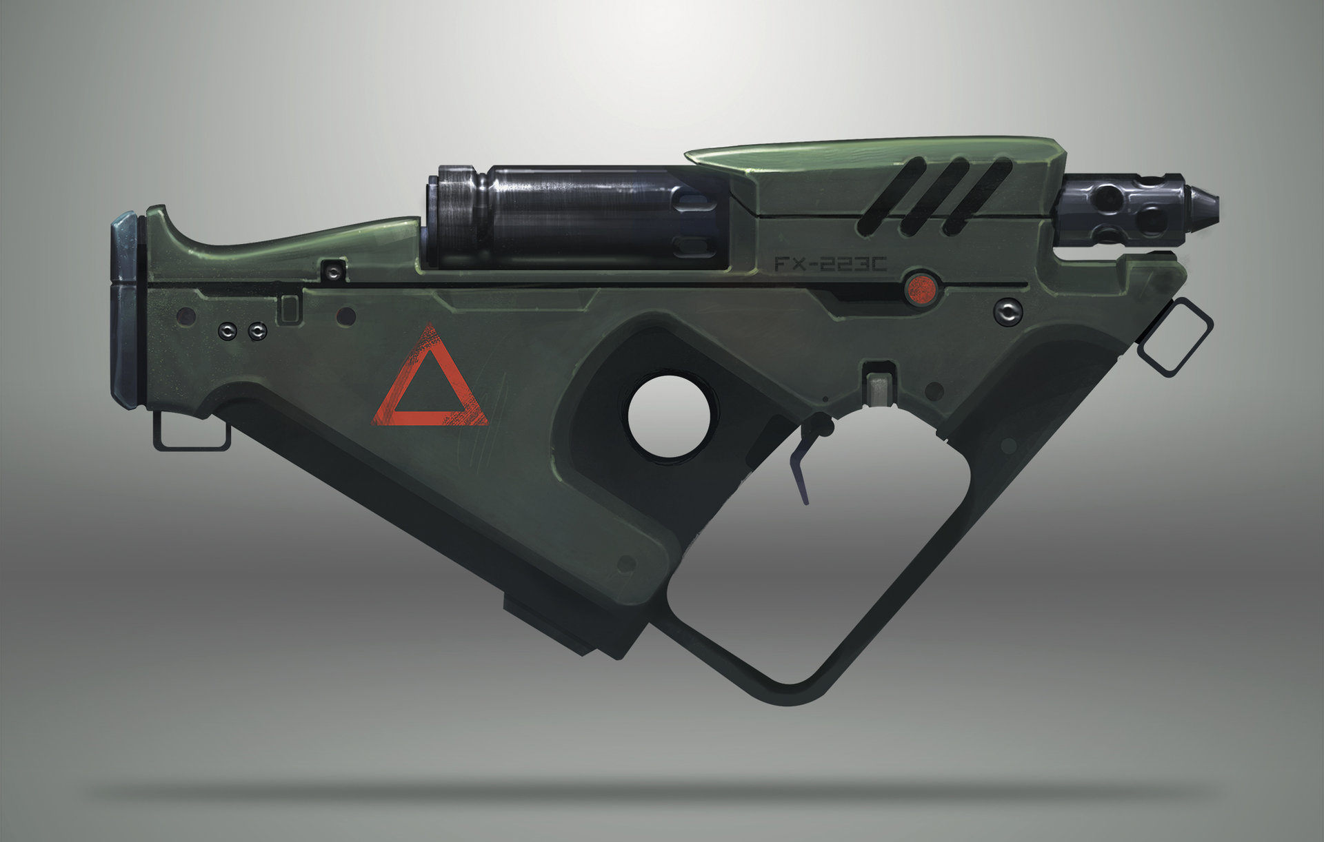 ArtStation - Flame rifle, Trevor Brown