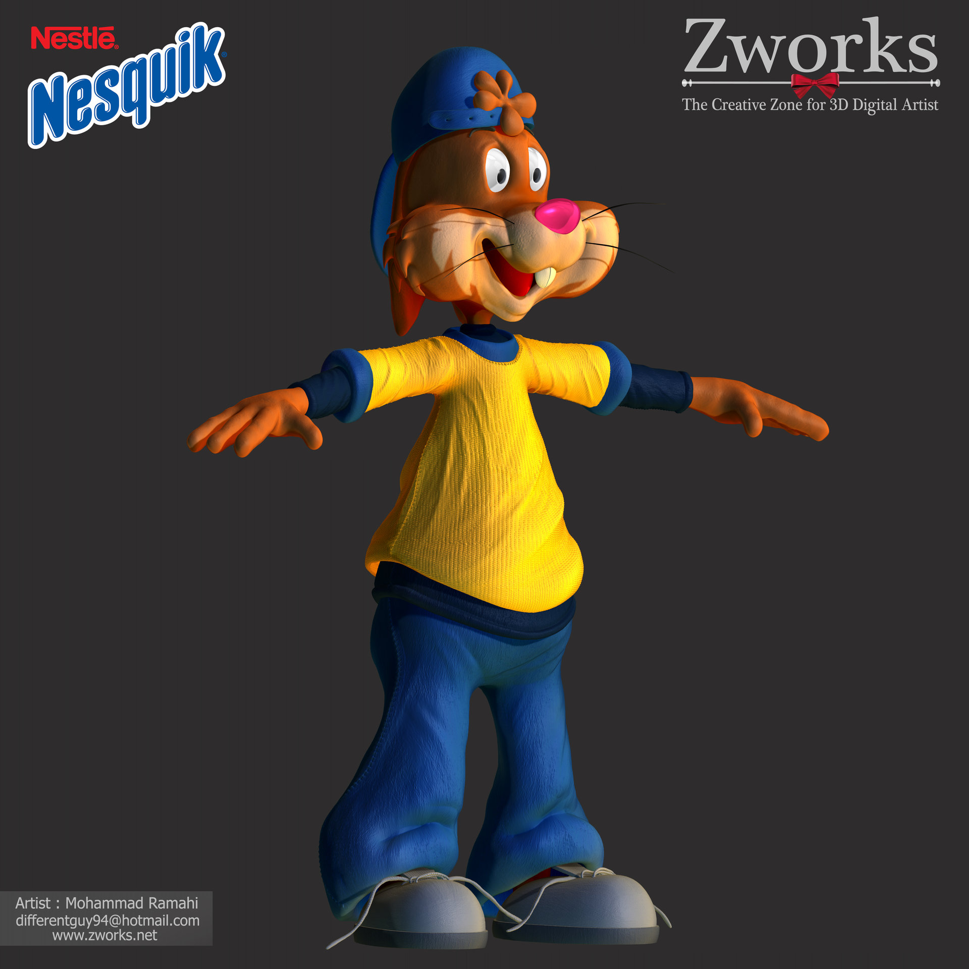 Mohammad Ramahi - Nesquik Character