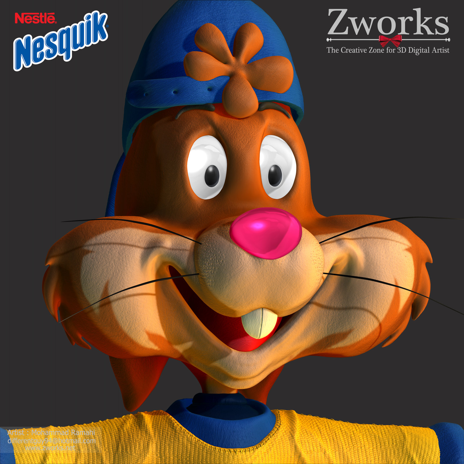 Mohammad Ramahi - Nesquik Character