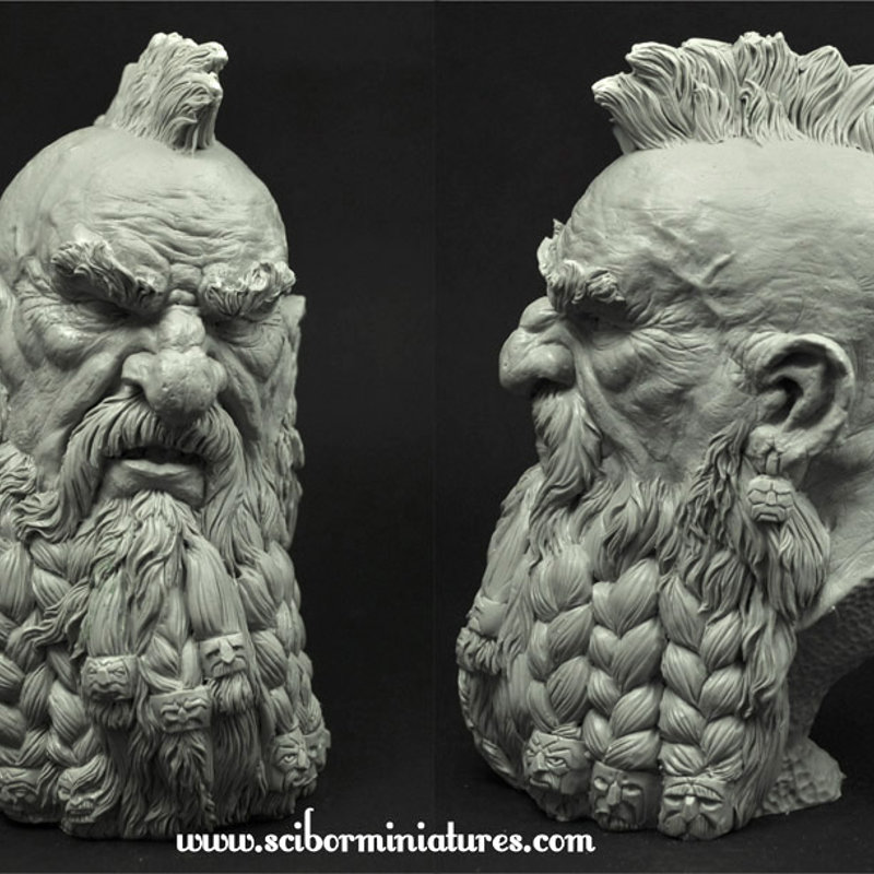 ArtStation - Dwarf Bust, Scibor Teleszynski