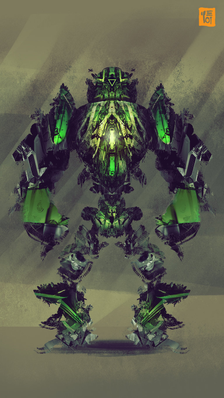 ArtStation - Signal Lost: Green Mech
