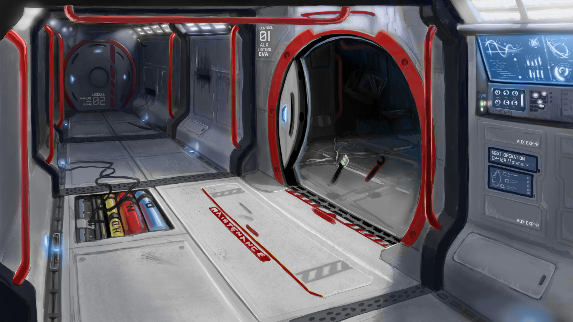 ArtStation - Space Ship Environment