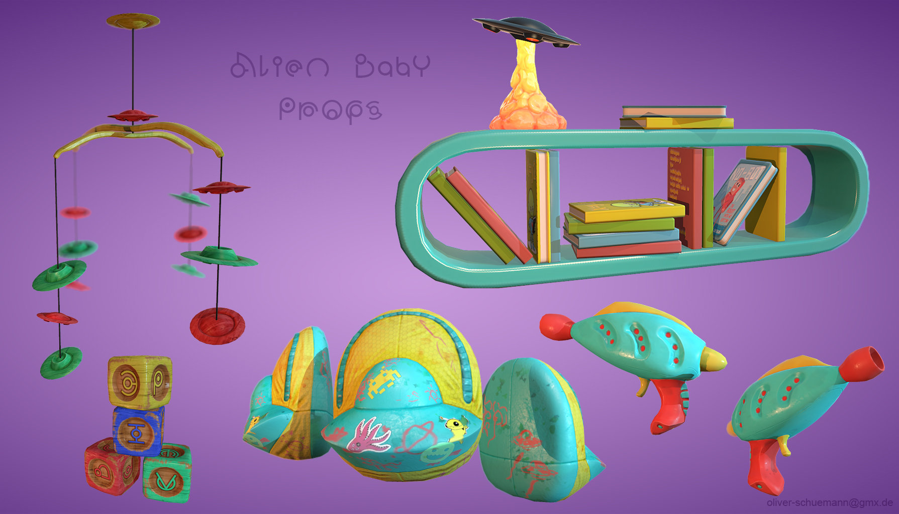 ArtStation - Alien baby props