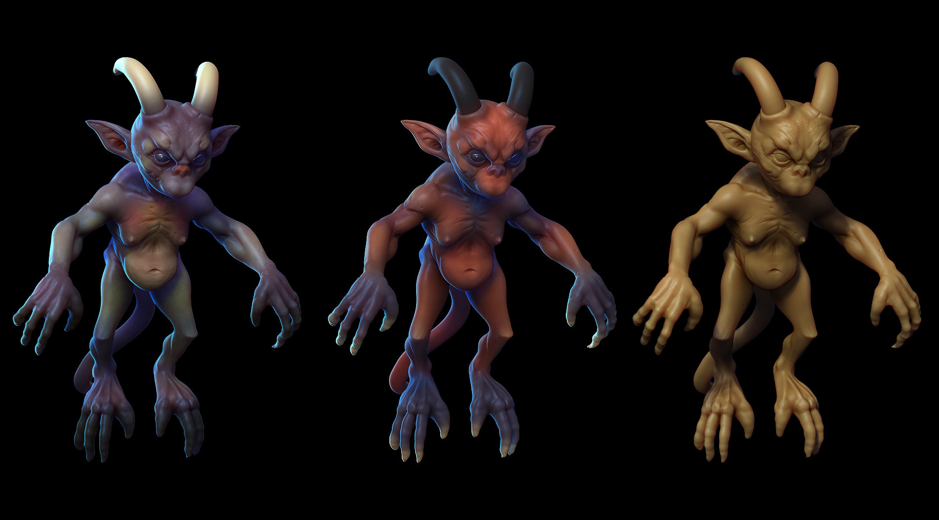 ArtStation - Imp Concept sculpt speedy