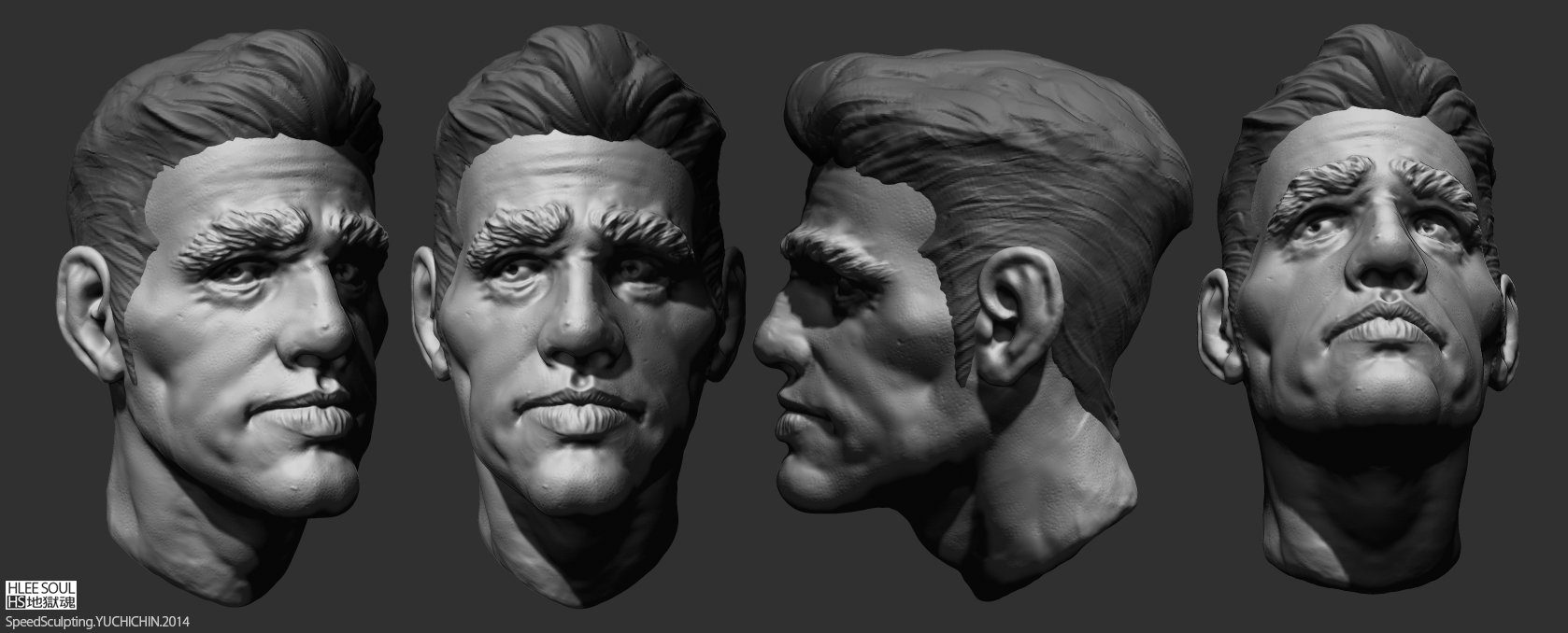 ArtStation - Male face study_05, YuChi Chin