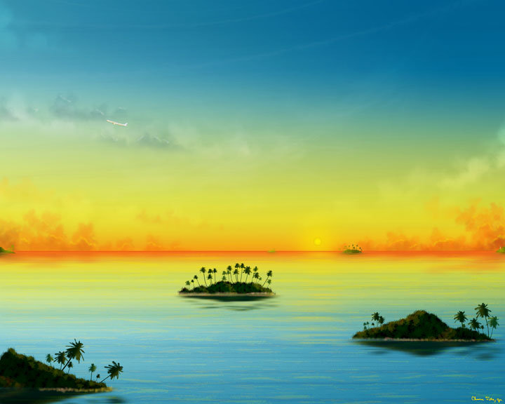 ArtStation - Sunset Islands