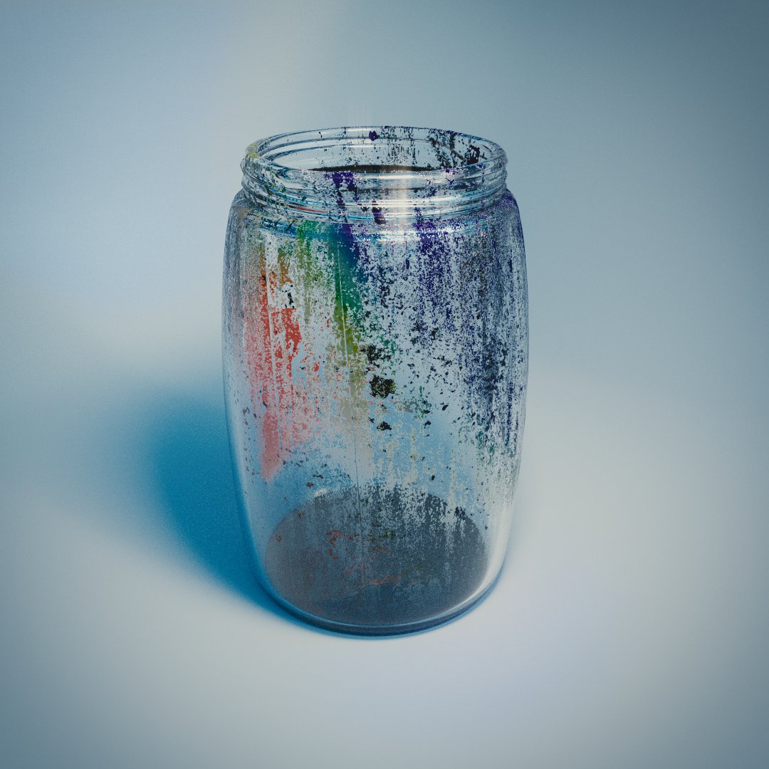 ArtStation - Dirty Painted Jar