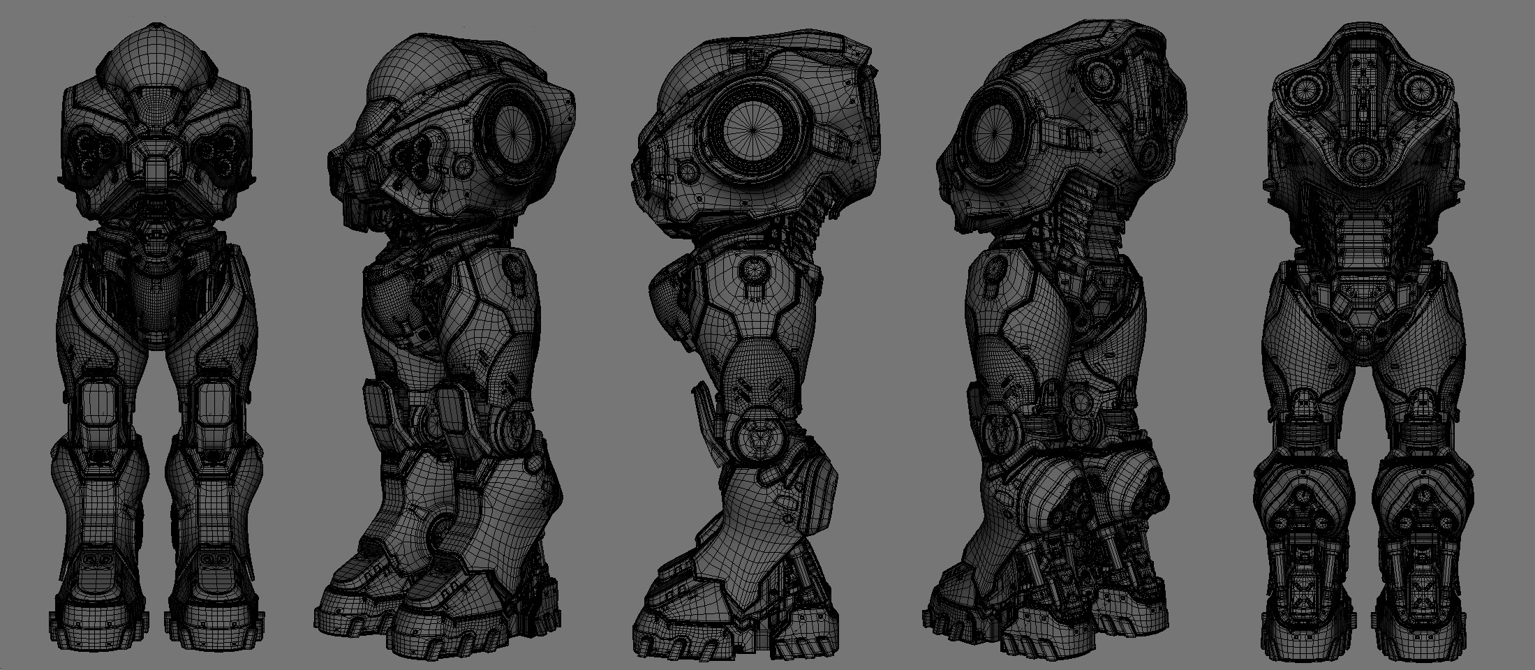 Alessandro Manzani portfolio - WIP. Umojan guard from StarCraft II fan art.