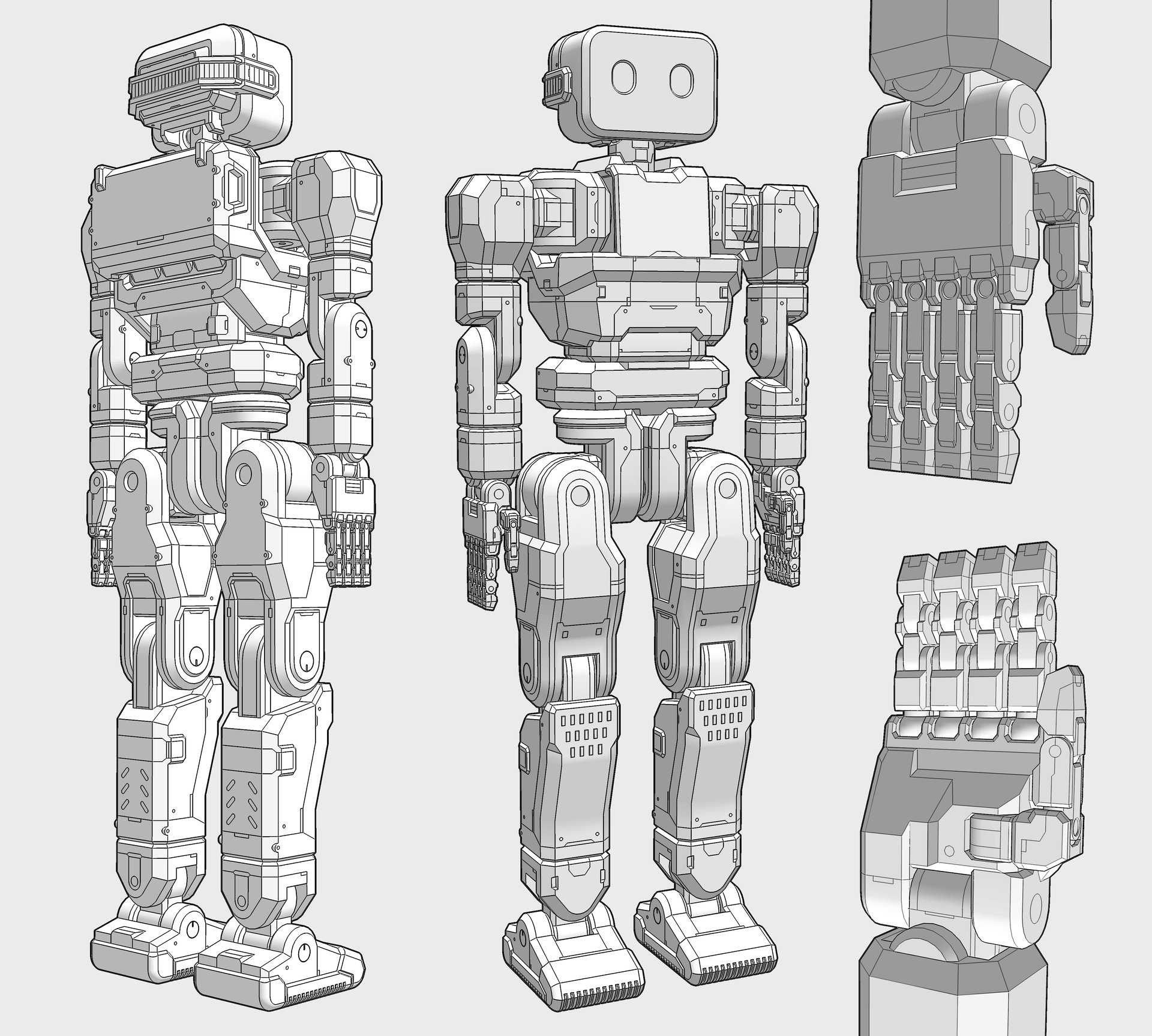 ArtStation - Humanoid Robot WIP