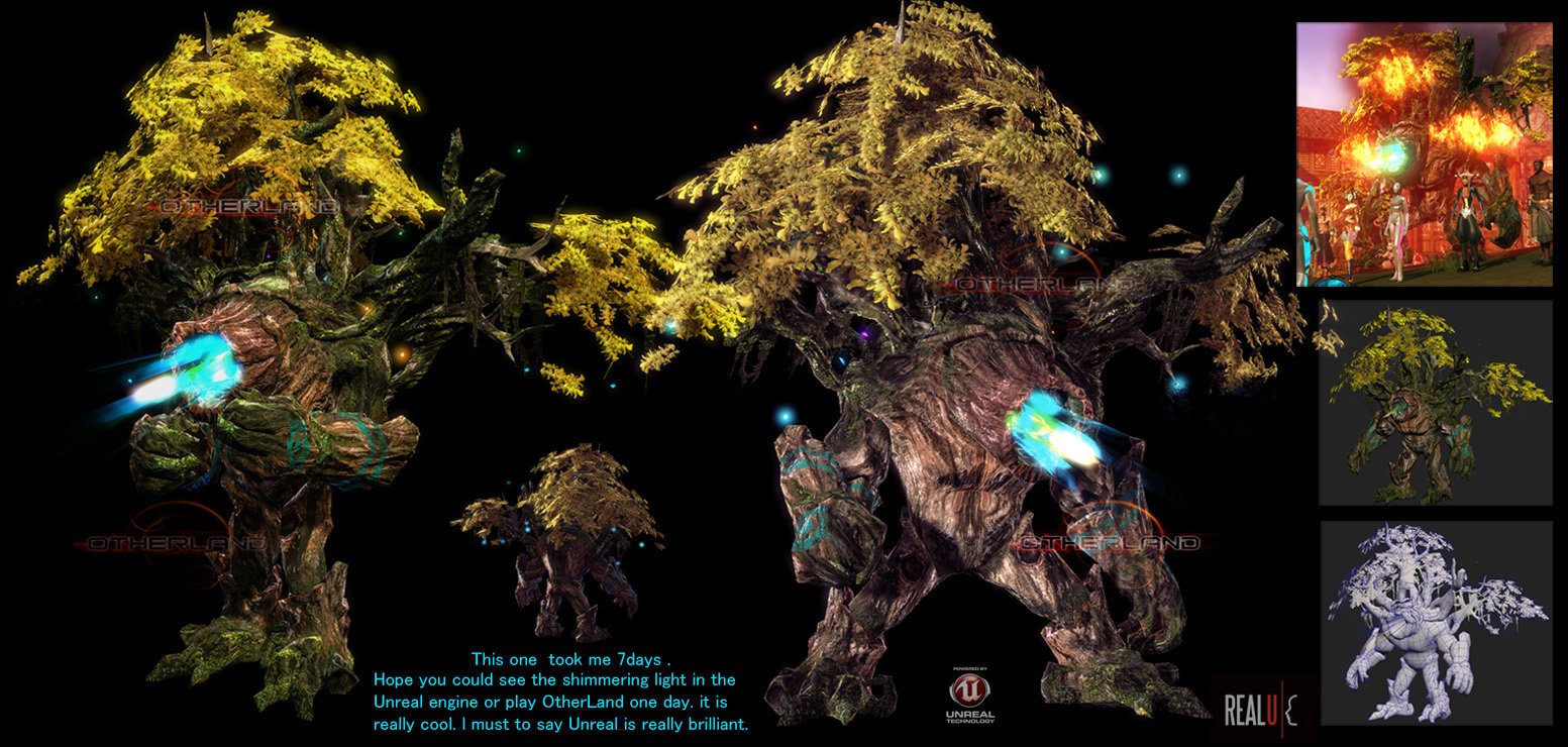 ArtStation - Wood Elemental Beast