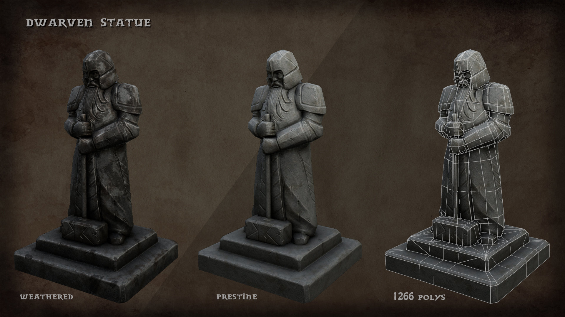 ArtStation - Dwarven Statue