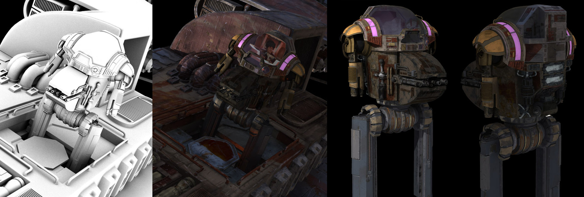 ArtStation - Moth Ship Weapon Turret