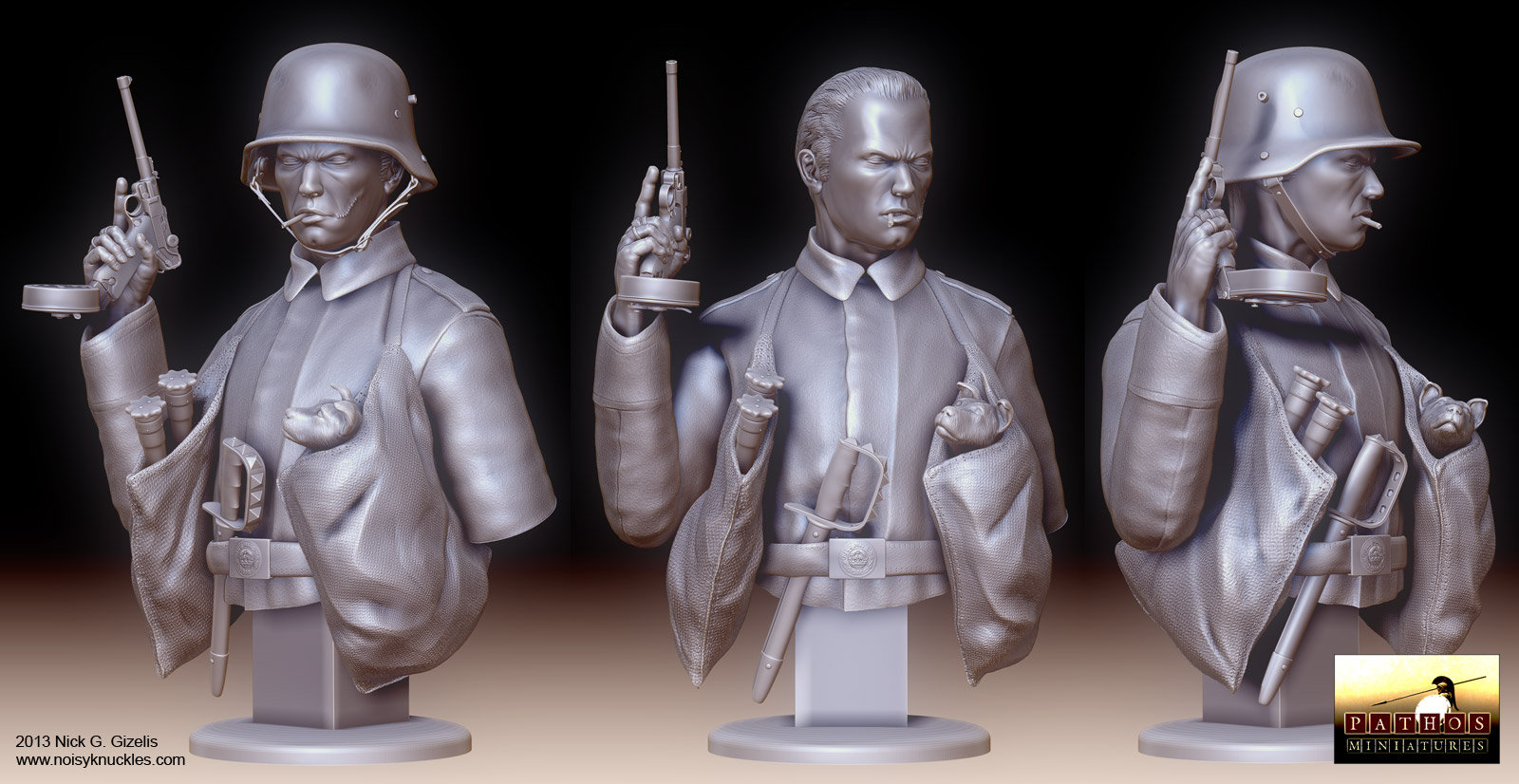 ArtStation - German soldier WWI bust