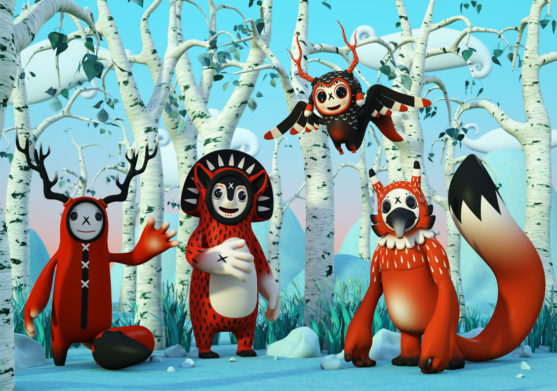 ArtStation - The Blue Magic Forest