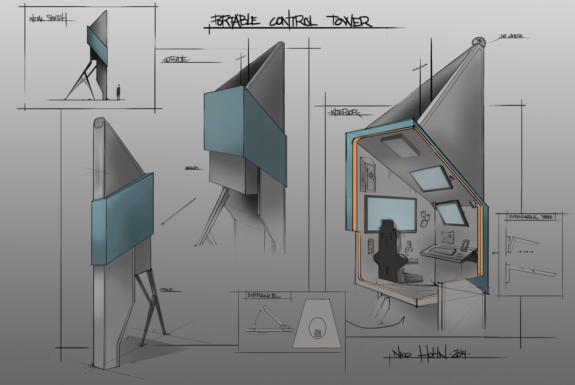 ArtStation - Portable control tower