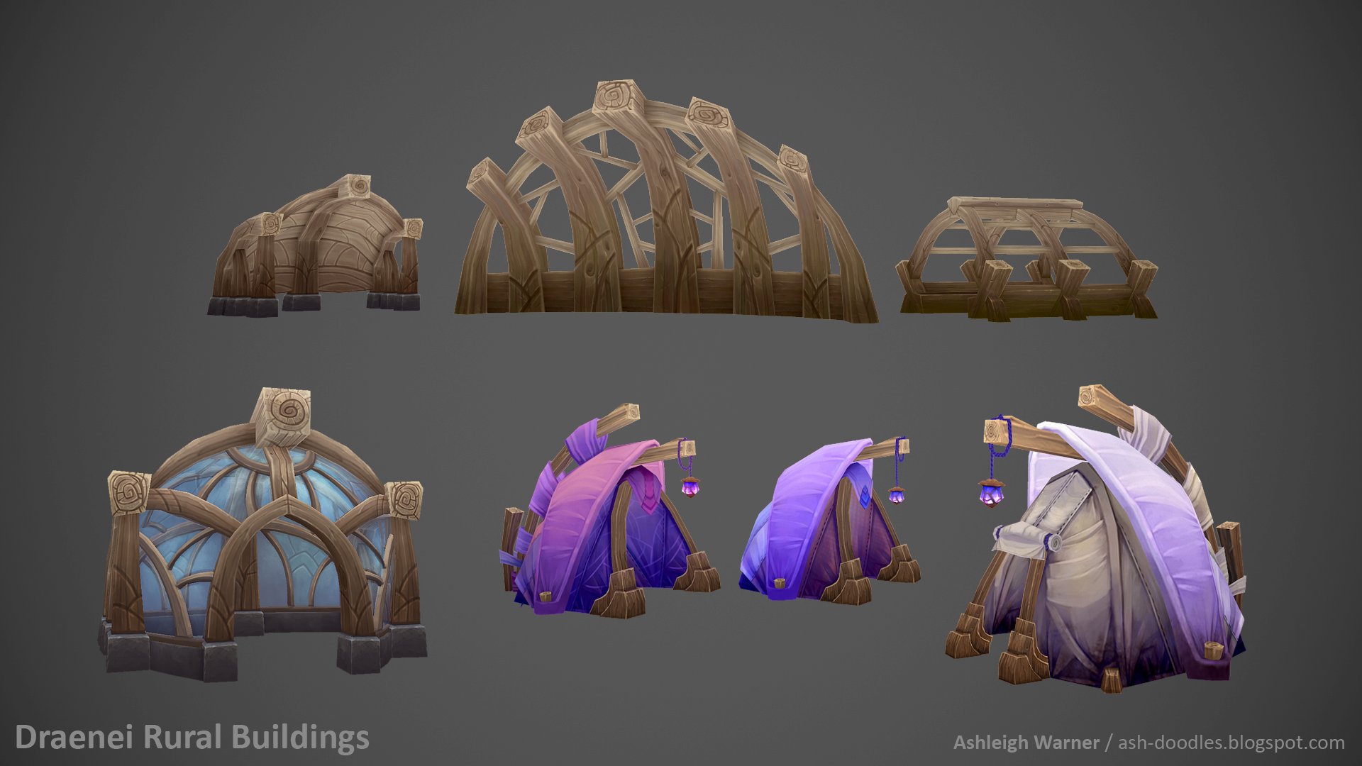 ArtStation - Draenei Rural Buildings, Ashleigh Warner