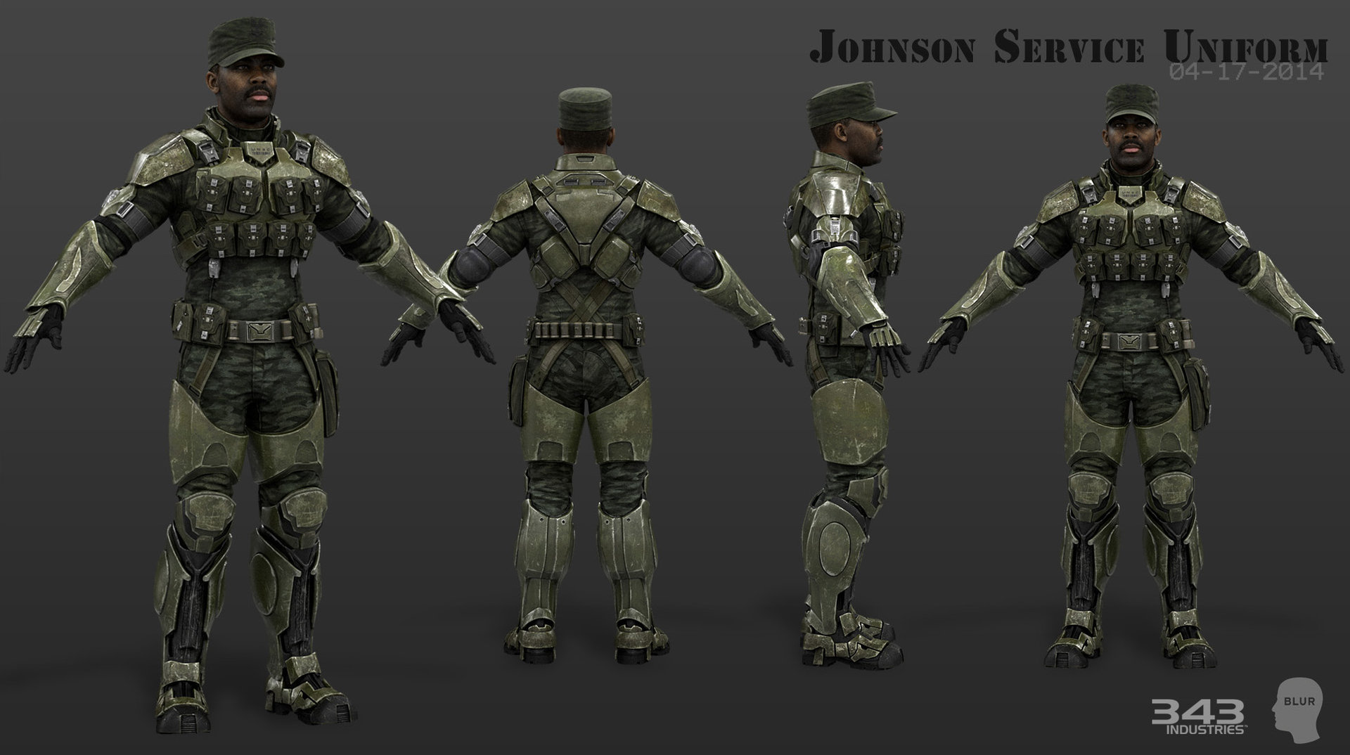 Sandifer Art - Halo 2 Anniversary - Sgt Johnson