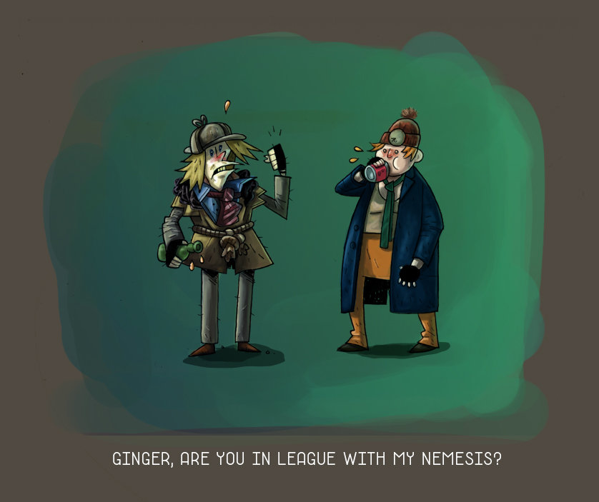 ArtStation - Ginger and Digby have an argument