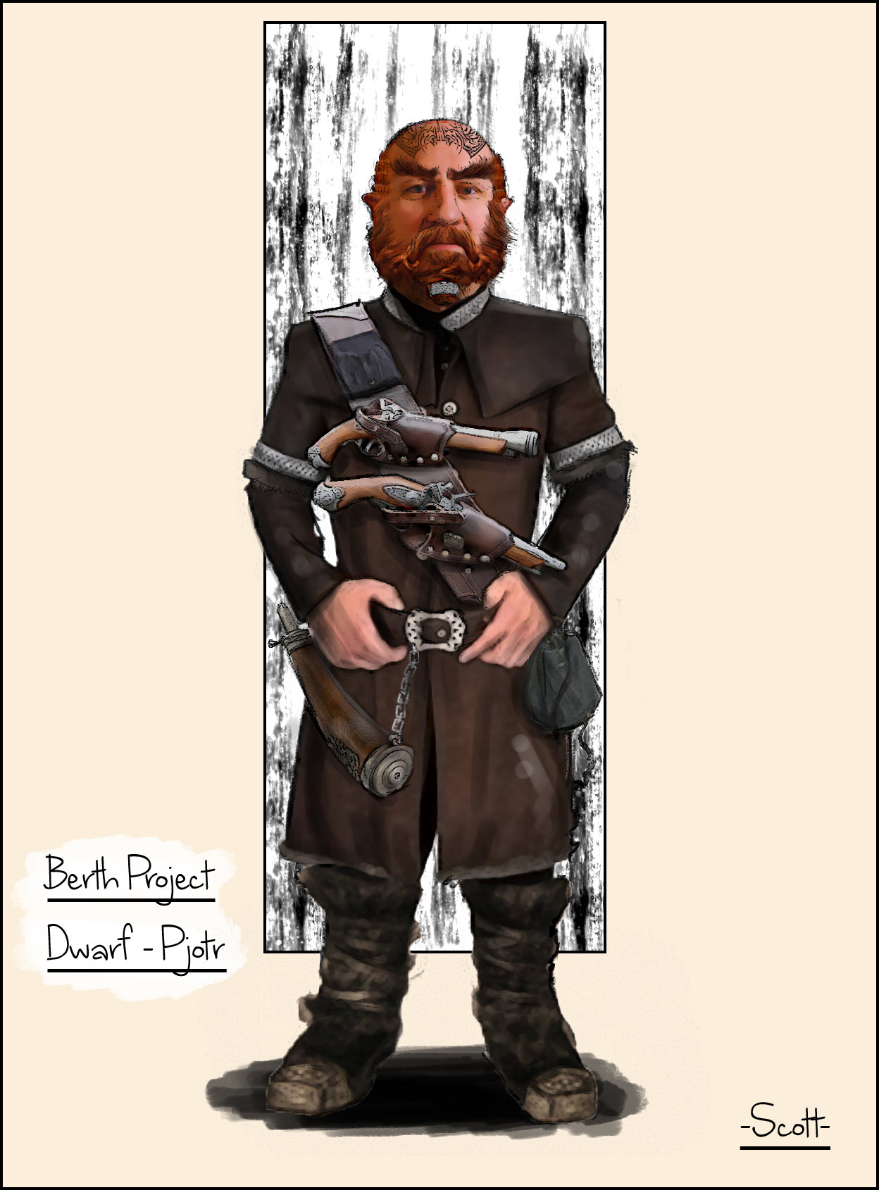 ArtStation - Dwarf Warrior Pjotr