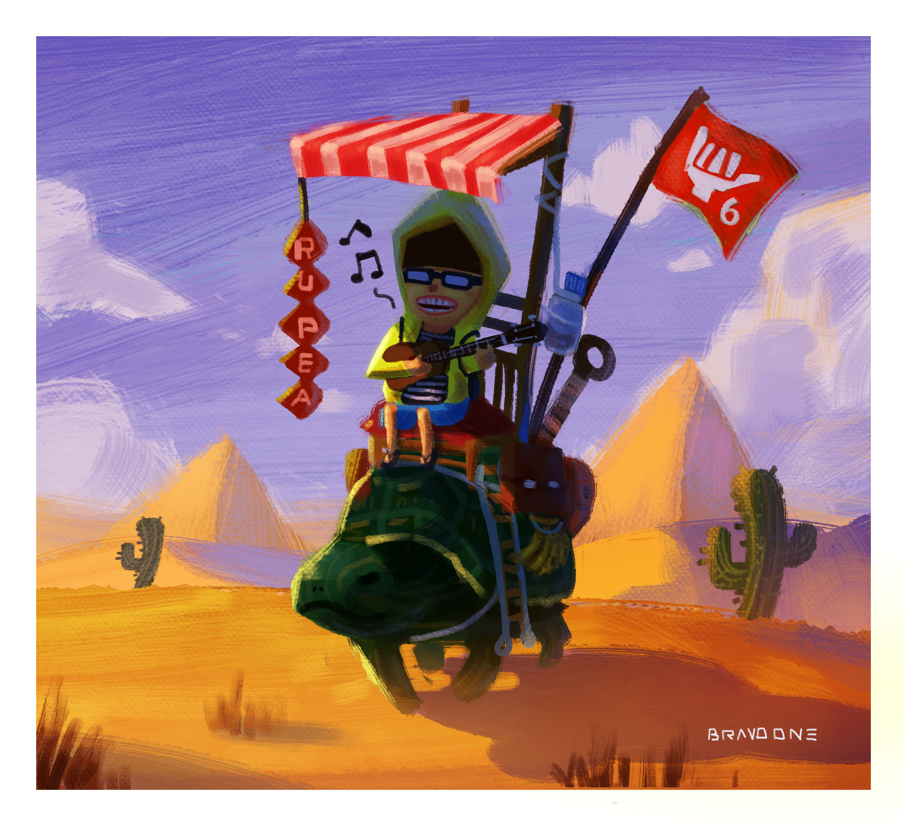 ArtStation - turtle rider