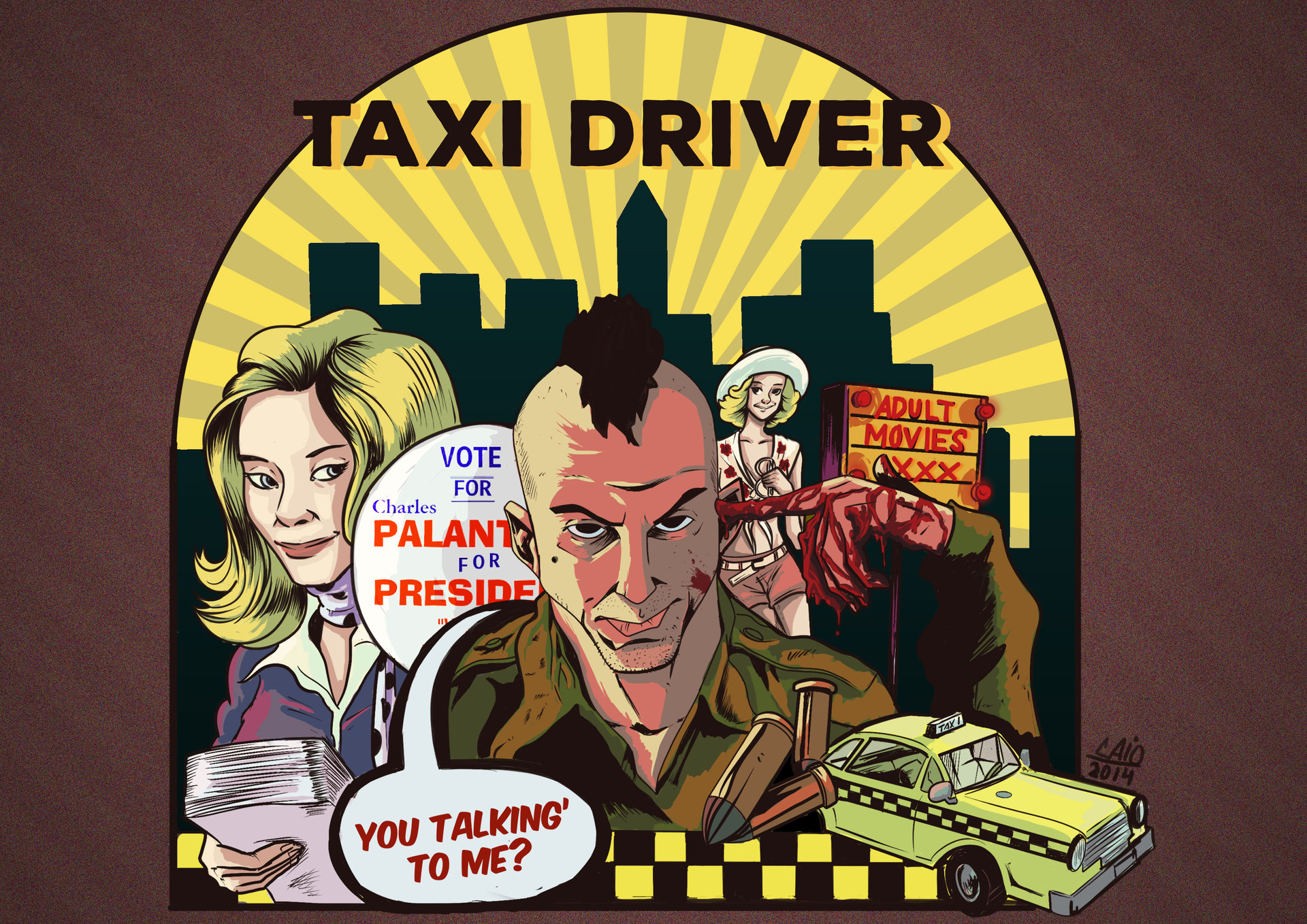 ArtStation - Taxi Driver Print