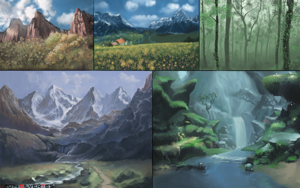 ArtStation - BackGround Color Study