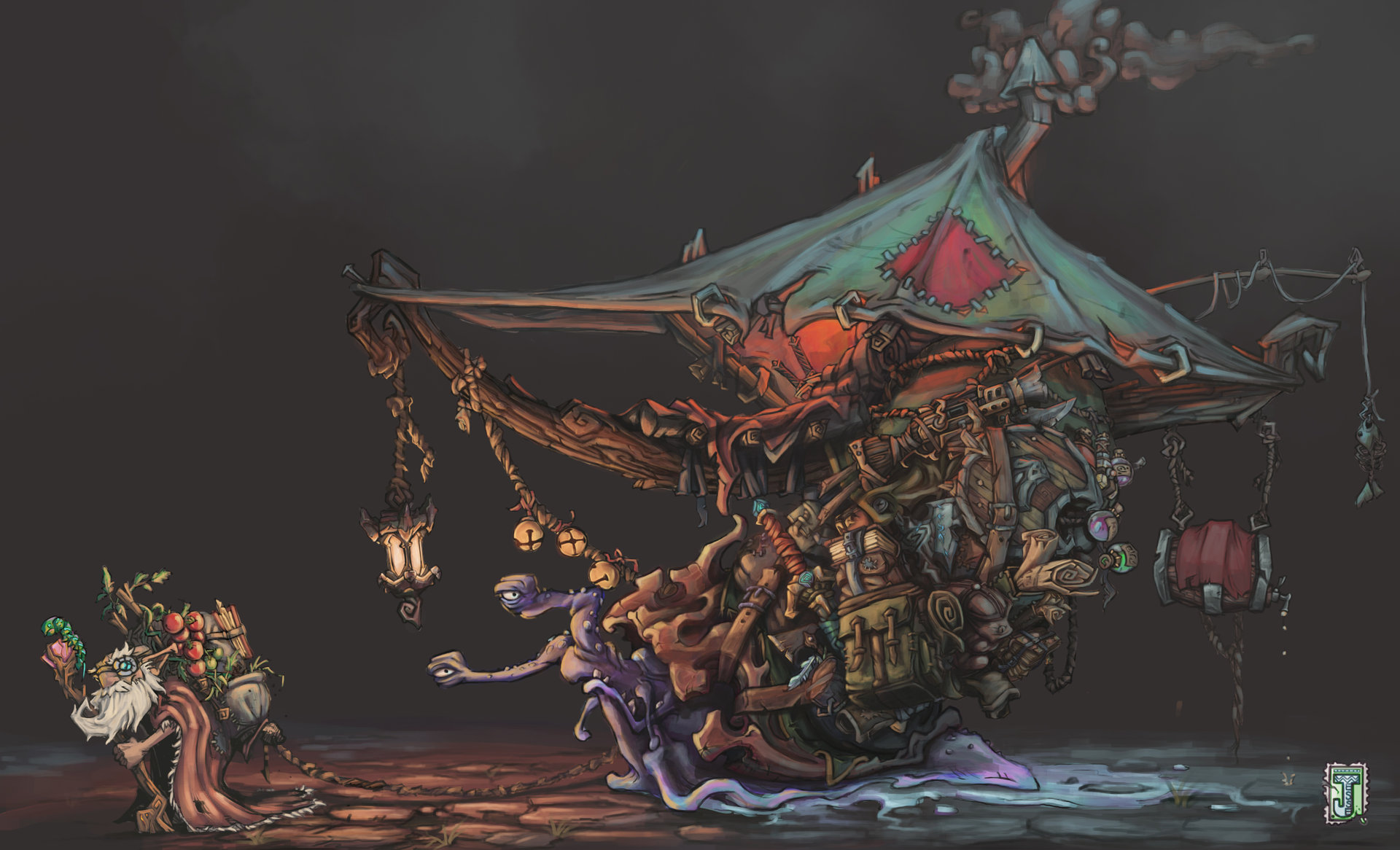 ArtStation - Snail Shop Merchant