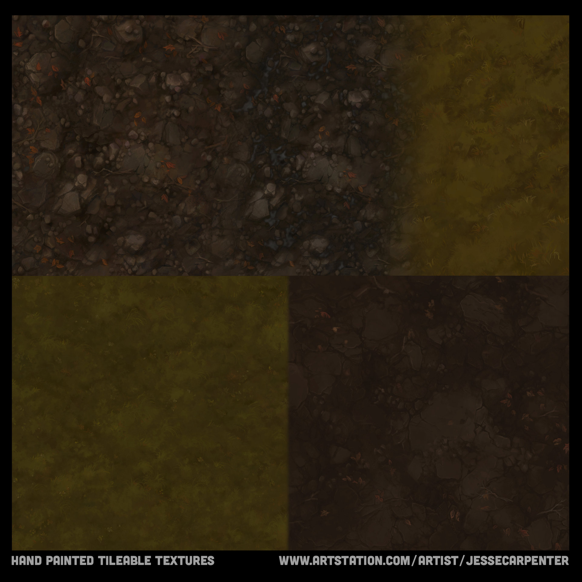 ArtStation - Hand Painted Tileable Textures