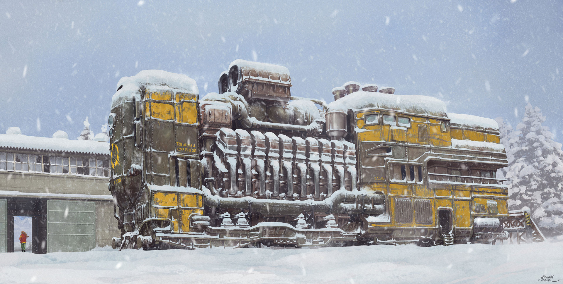 Winter Fortress by Dimitar Marinski : ImaginaryWinterscapes