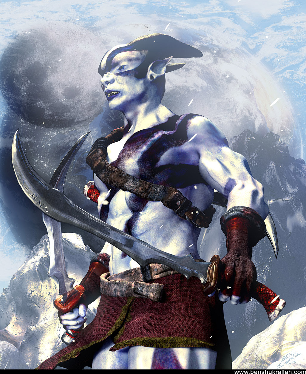 ArtStation - Frozen Warrior