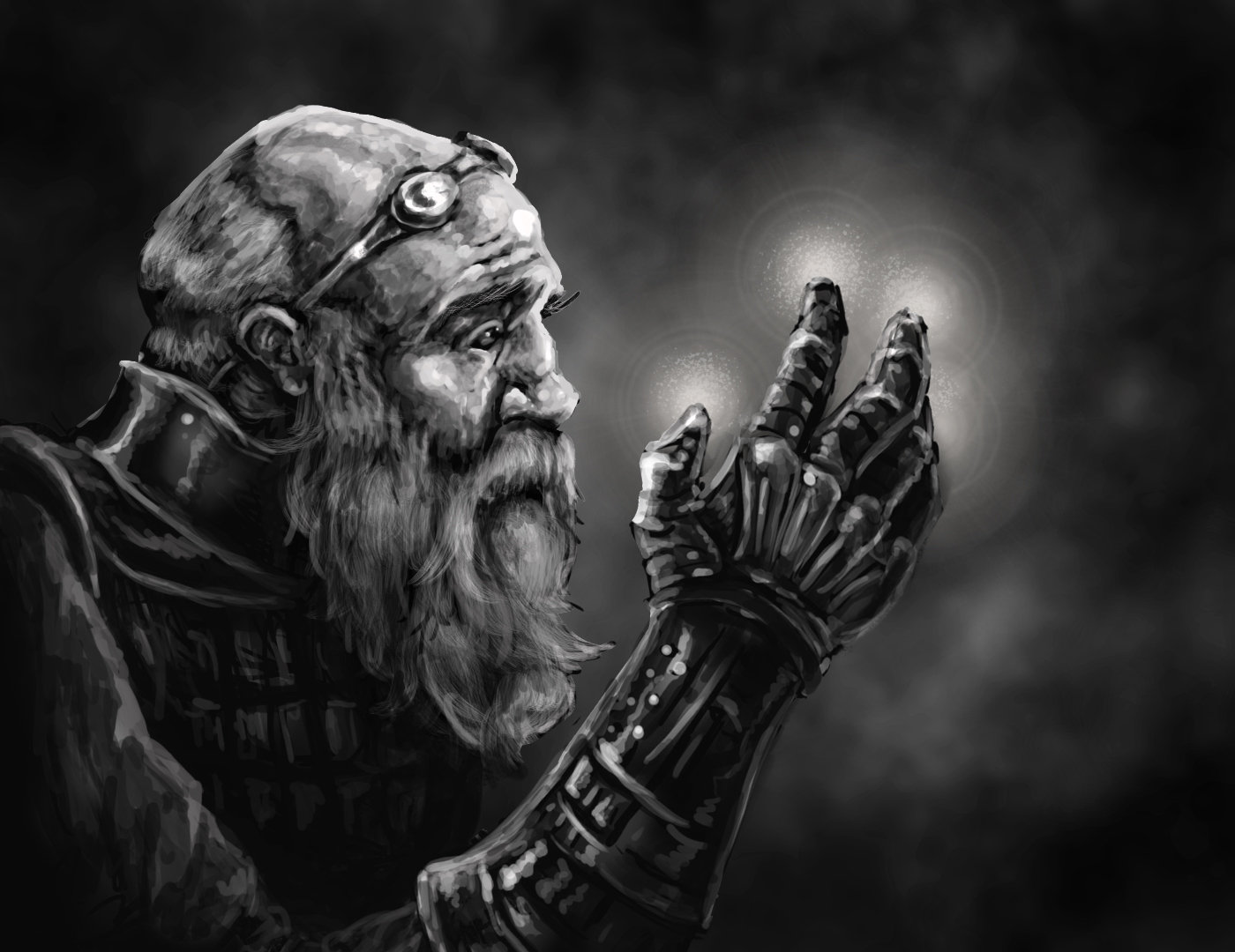 ArtStation - Tech Dwarf Spitpaint