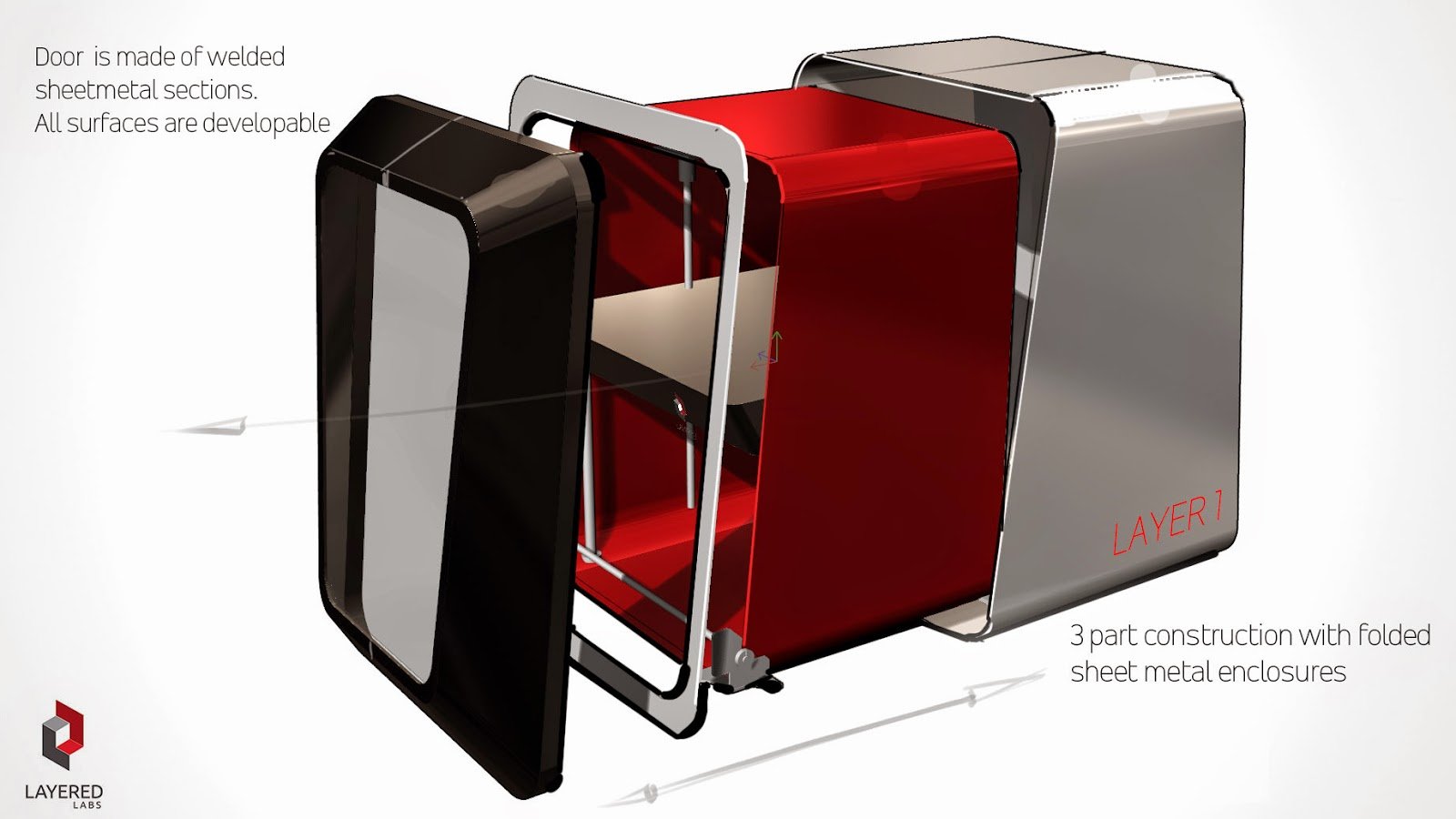 ArtStation - Layered Lab 3D Printer Concept Development