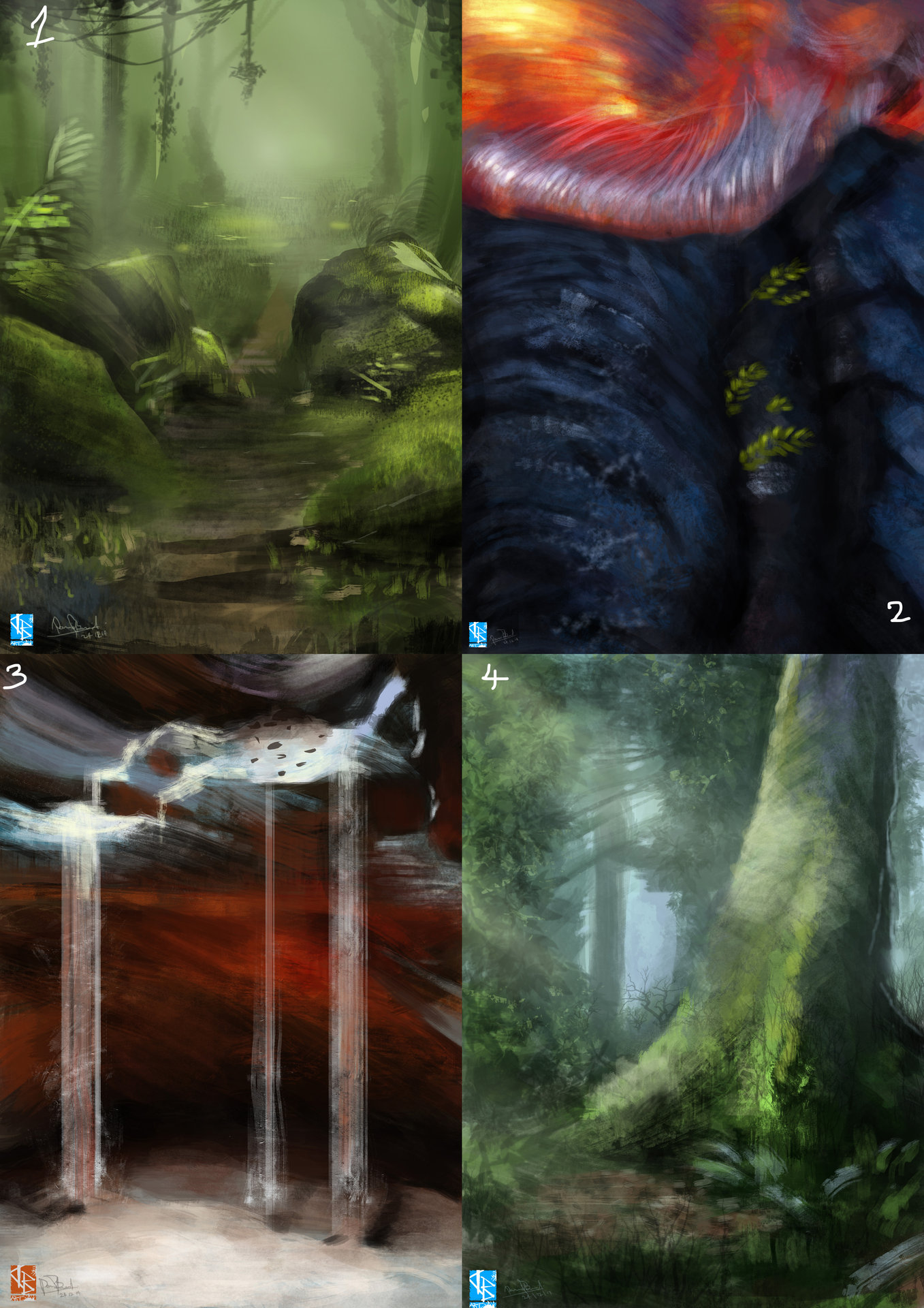 ArtStation - environment studies