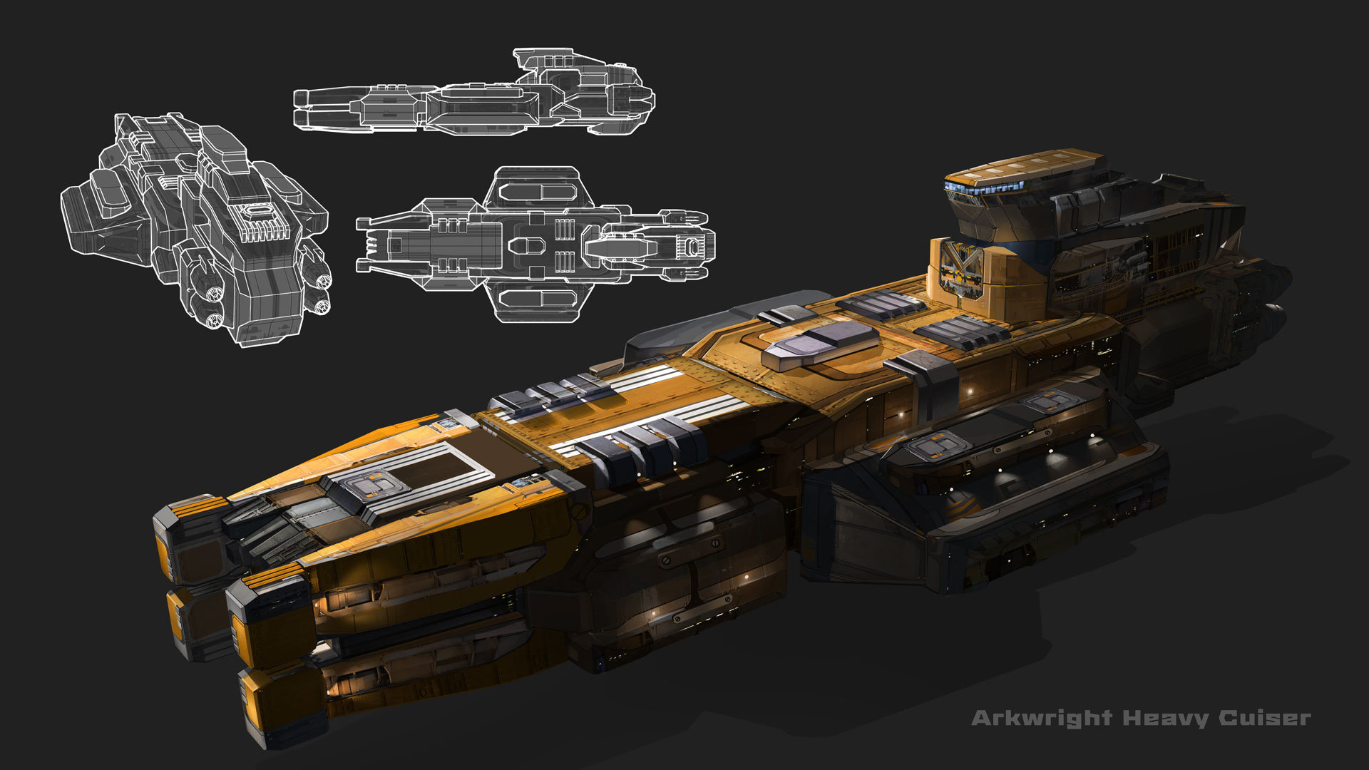 ArtStation - Arkwright Heavy Cruiser