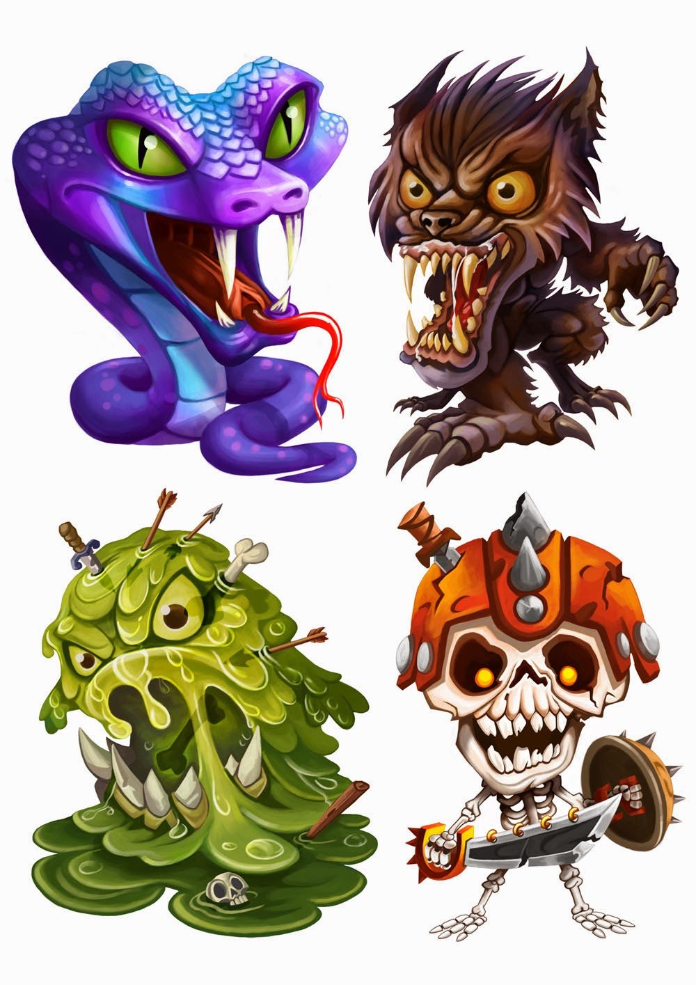 ArtStation - Cartoon Creatures , Safdar Ali Mirza (Sam)