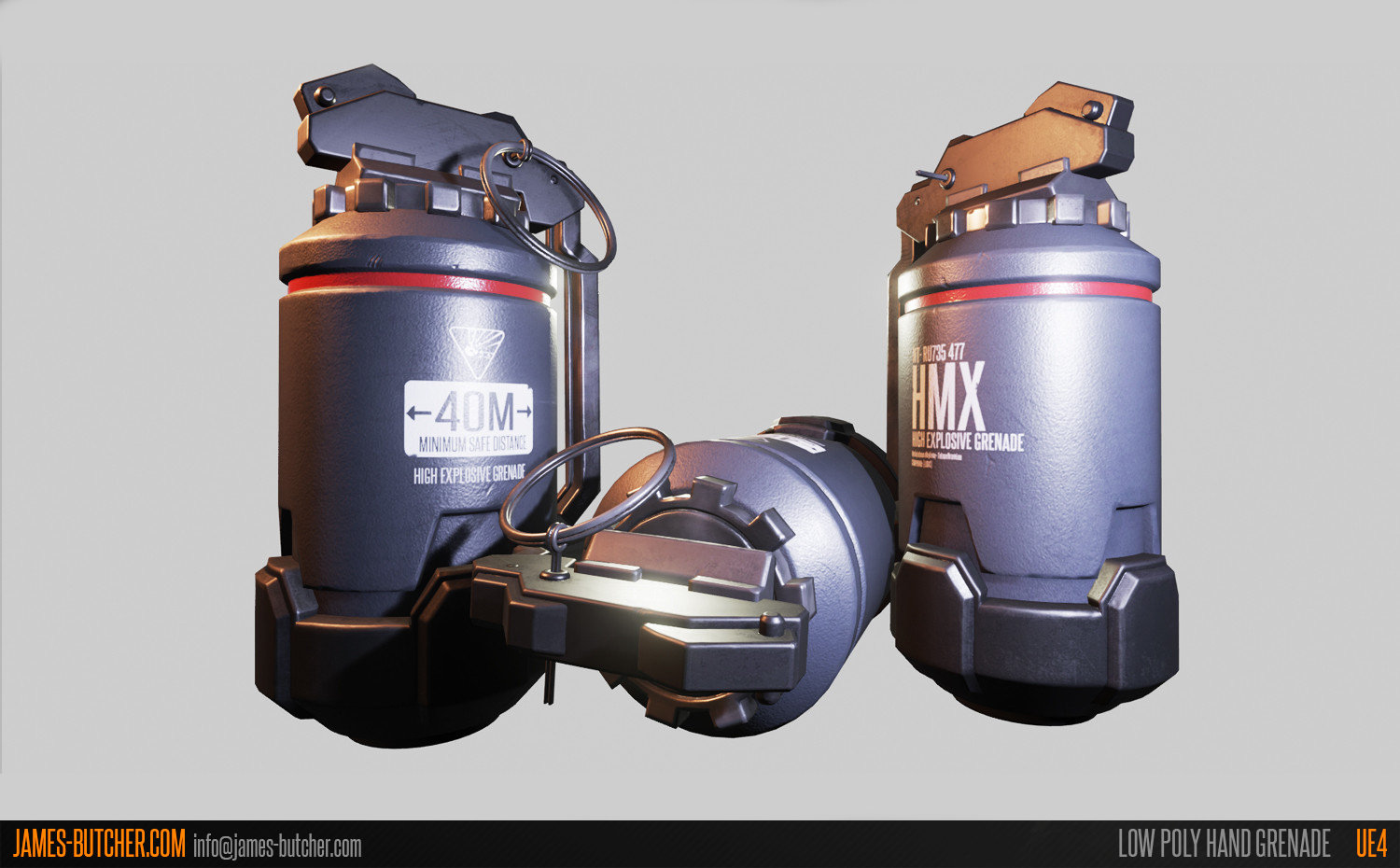 ArtStation - Low Poly Elysium Grenade
