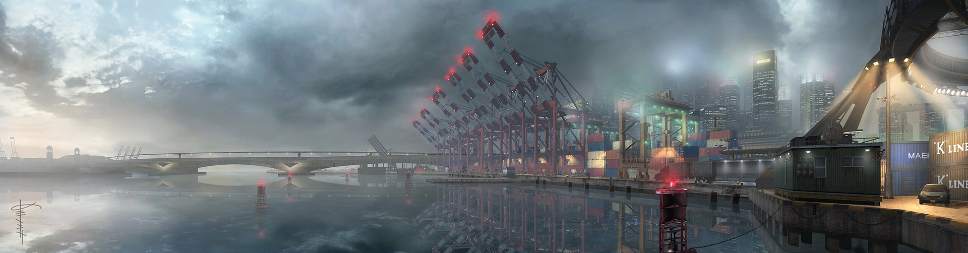 ArtStation - Black Ops II: Dock Panorama