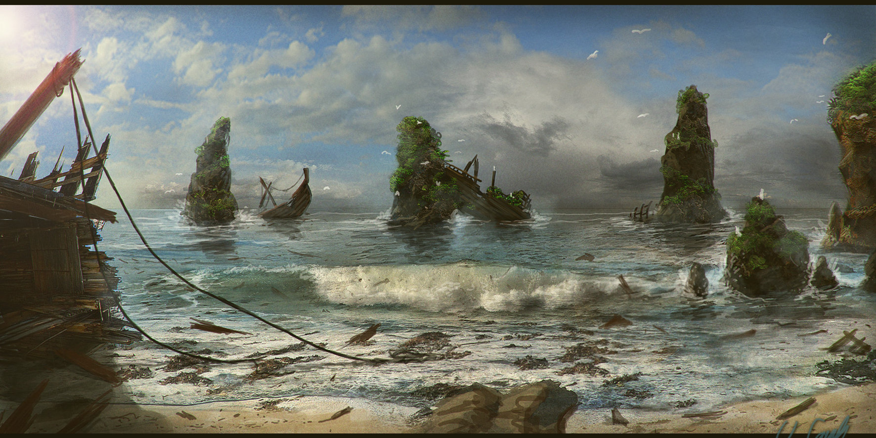 ArtStation - Beach concept part III