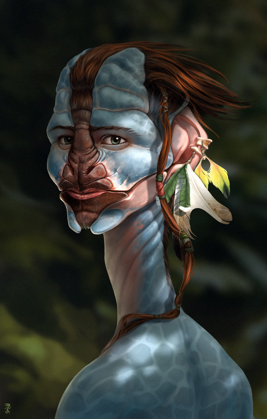 ArtStation - Forest Alien creature.