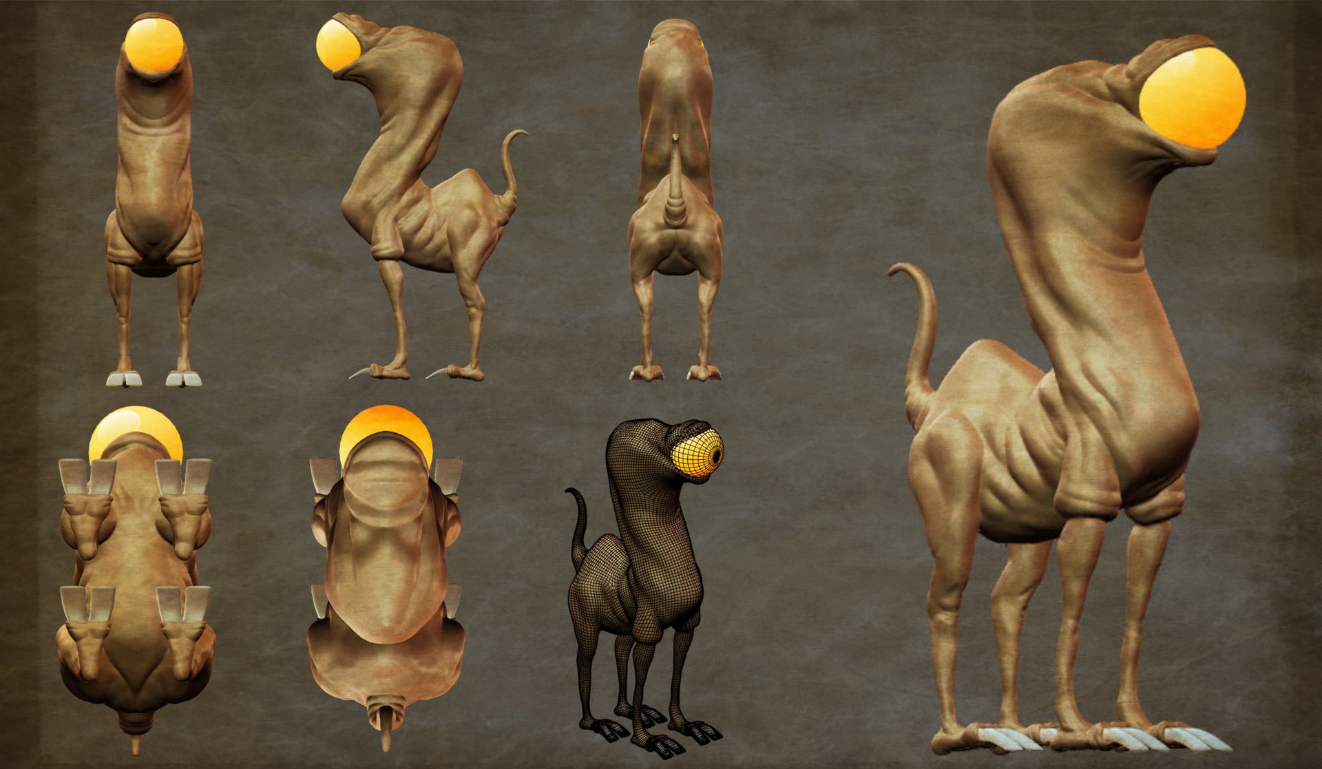 ArtStation - CREATURE (MODELING PRACTICE)